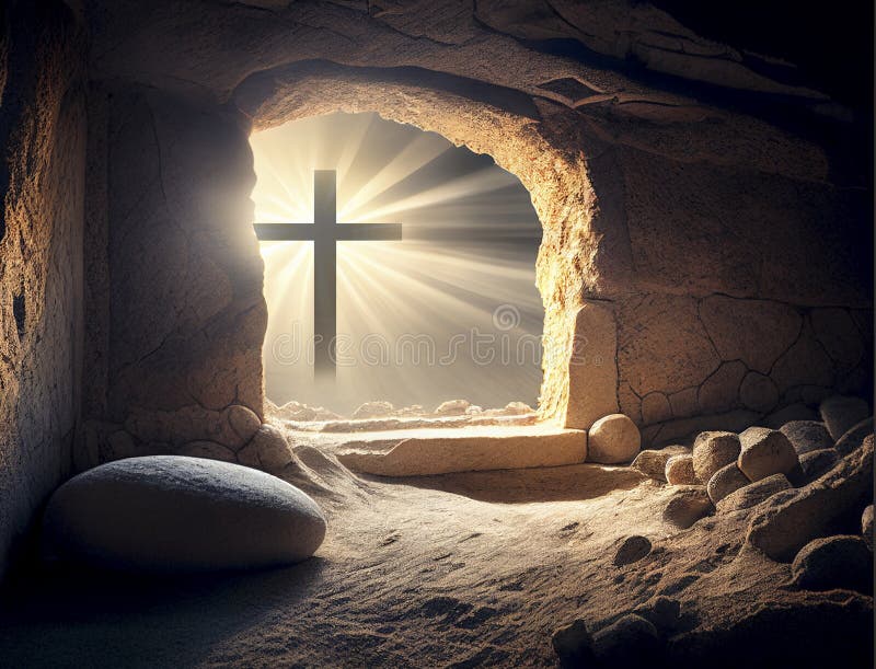Empty Tomb at Sunrise. Easter Concept Created with Generative Ai ...