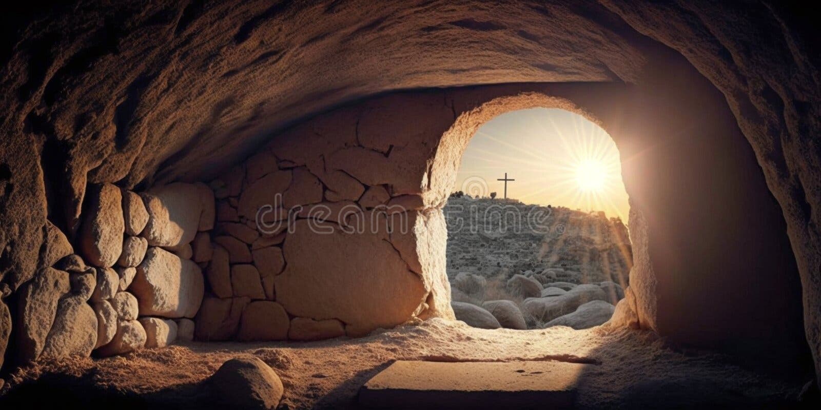 Empty Tomb at Sunrise. Easter Concept Created with Generative Ai ...