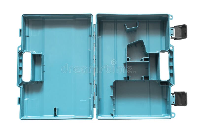 Empty Red Toolbox stock photo. Image of toolbox, hinges - 19206318
