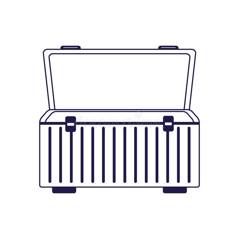 Empty Tools Box Icon, Flat Design Stock Vector - Illustration of white ...