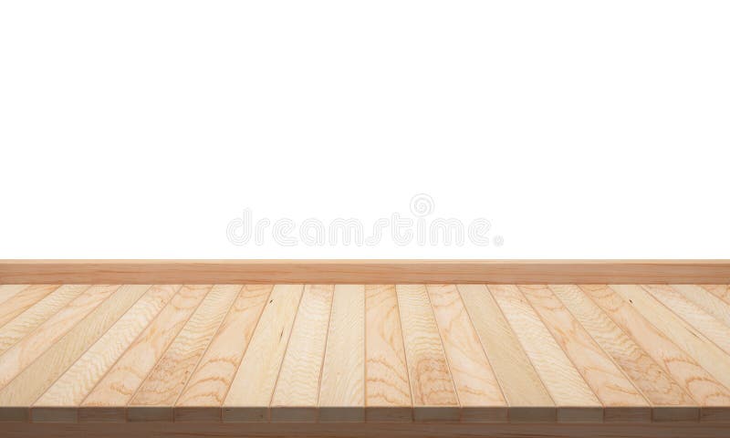 Empty Top Wooden Table on White Background. Empty Ready for Your ...