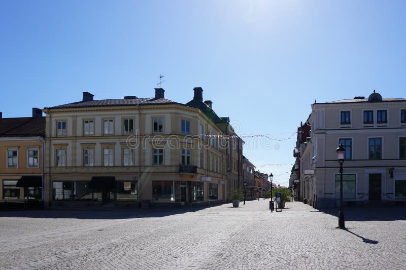 An Empty Town Square in the Middle of Summer Editorial Photo - Image of ...