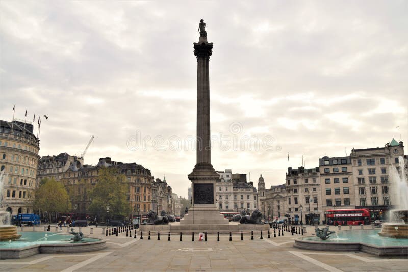Empty Trafalgar Square during Lockdown, London Editorial Stock Photo ...