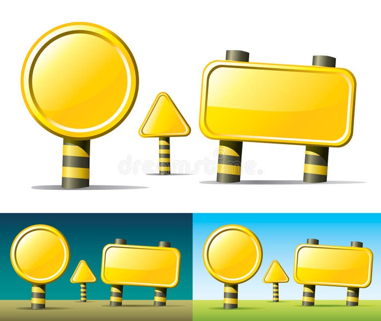 Empty Rectangle Road Signs Stock Illustrations – 150 Empty Rectangle ...