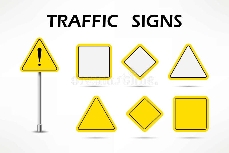 Empty traffic signs stock illustration. Illustration of icon - 118054481