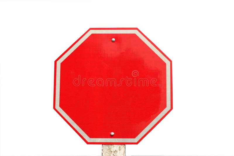 Empty traffic stop sign stock photo. Image of banner - 37610880