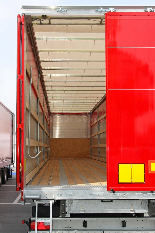 Empty trailer stock photo. Image of trailer, transit - 38736234