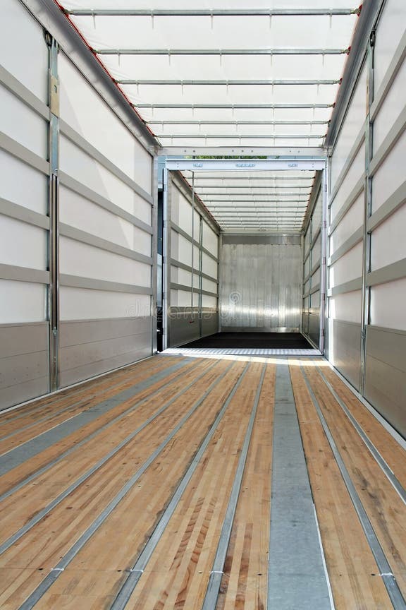 Empty trailer vertical stock image. Image of carry, haulage - 6483669