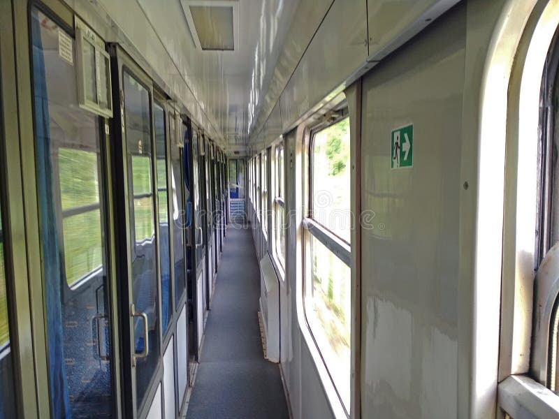 Empty train car. stock photo. Image of compartment, holiday - 182955306