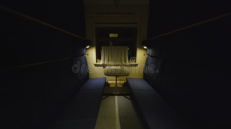 Empty Train with Passengers Seats and Information on Display Basel Bad ...