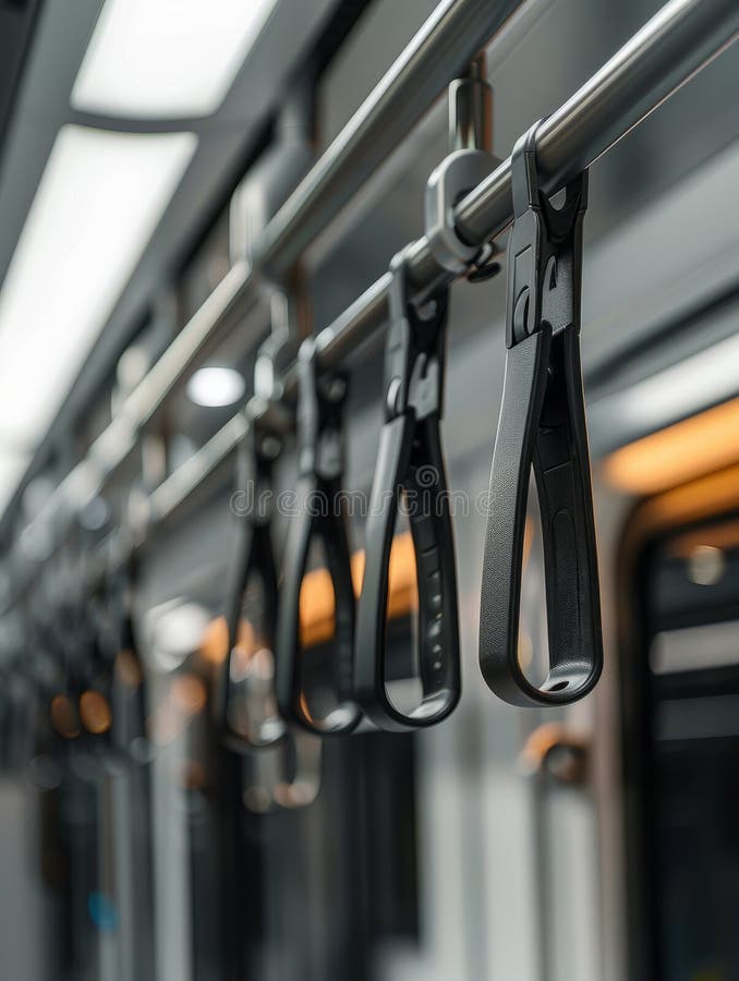 Empty Train Handrails Standing Passengers Stock Photos - Free & Royalty ...