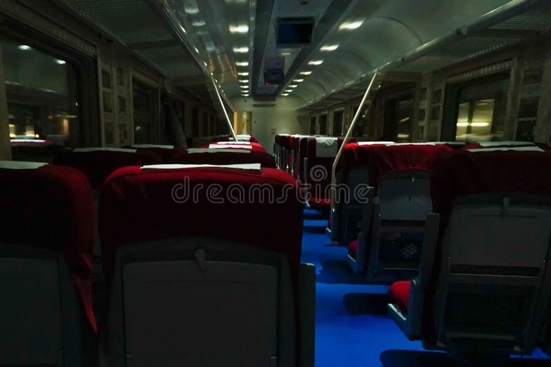 Empty train interior stock image. Image of railway, tourism - 137840591
