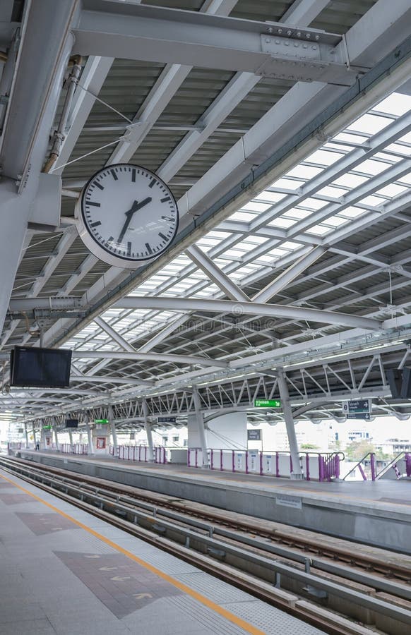 Empty Train Station stock photo. Image of daylight, building - 47732938