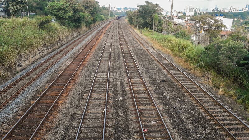 Empty Train Tracks, Railway, Railroad Stock Image - Image of railway ...