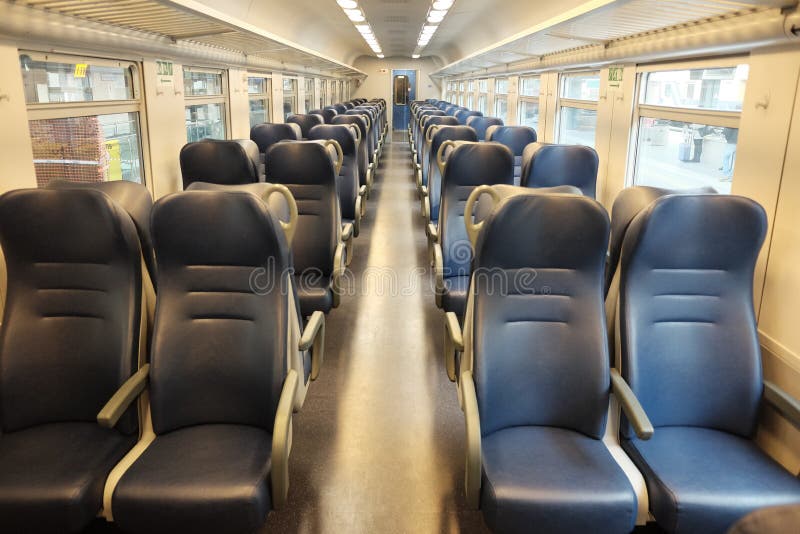 Empty train wagon interior stock image. Image of train - 109836307