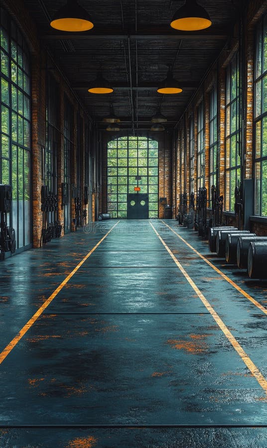 Empty Training Facility with Equipment and No Trainees, Showcasing ...