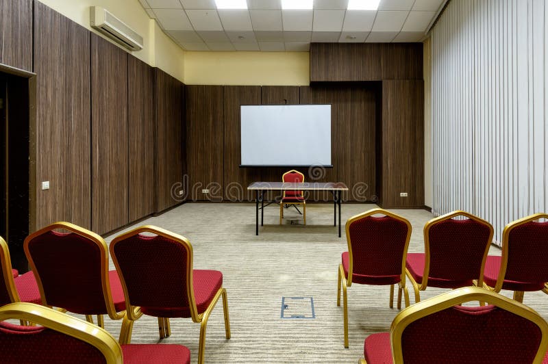Empty training room stock image. Image of clean, training - 59535305
