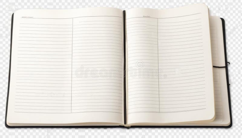 Empty Transparent Blank Blank Binder Pad Open Open Olated Notepad Png ...