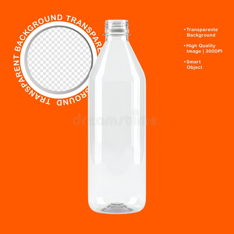Empty Transparent Plastic Bottle Mockup Stock Illustrations – 6,059 ...