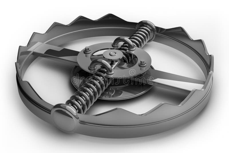 Empty trap stock illustration. Illustration of problem - 19138267