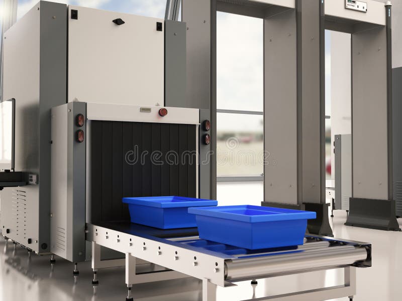 Empty Trays Scanner Machine Stock Illustrations – 4 Empty Trays Scanner ...