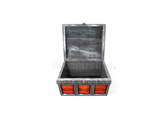 Empty treasure box stock illustration. Illustration of space - 12919356