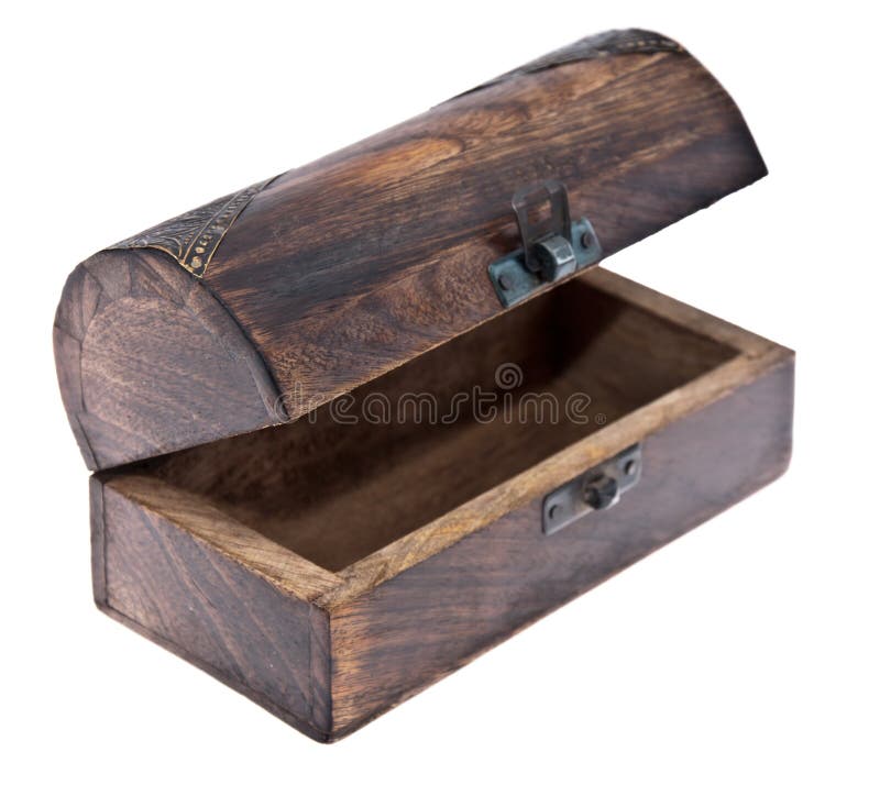 Open Treasure Chest Isolated Stock Image - Image of retro, empty: 32321569