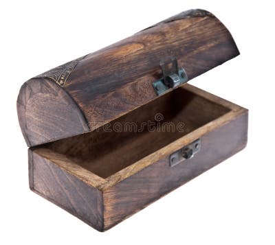 Empty treasure box stock image. Image of treasure, white - 25002009