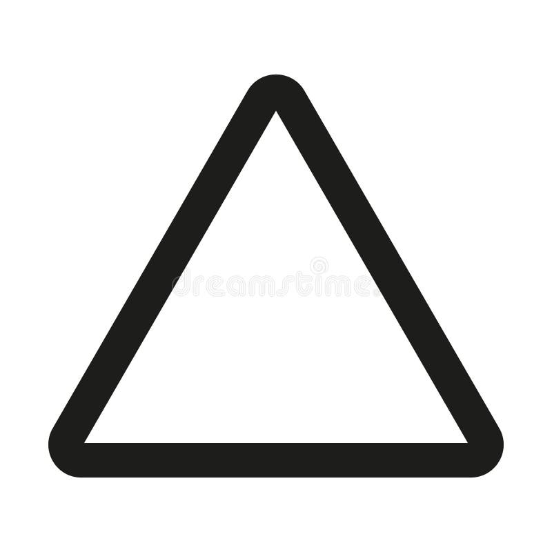 Empty Triangle Icon. Basic Geometry Figure. Simple Flat Element ...