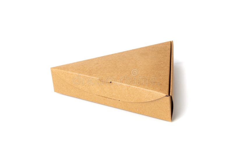 Empty Triangle Paper Box, Single Pizza Slice Cardboard Package ...