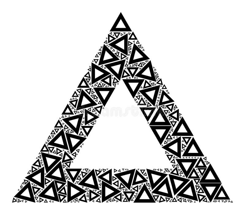 Empty Triangle Recursive Icon Composition of Self Items Stock Vector ... Empty Triangle Recursive Icon Composition of Self Items Stock Vector ...