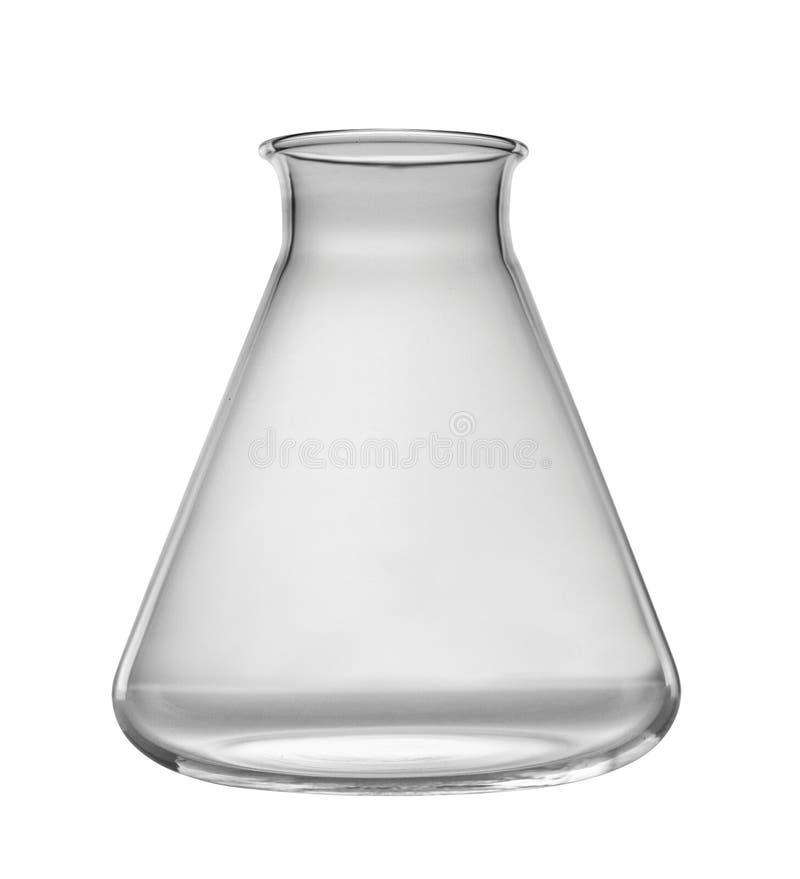 Empty Retort Flask on Background. Laboratory Glassware Stock Image ...