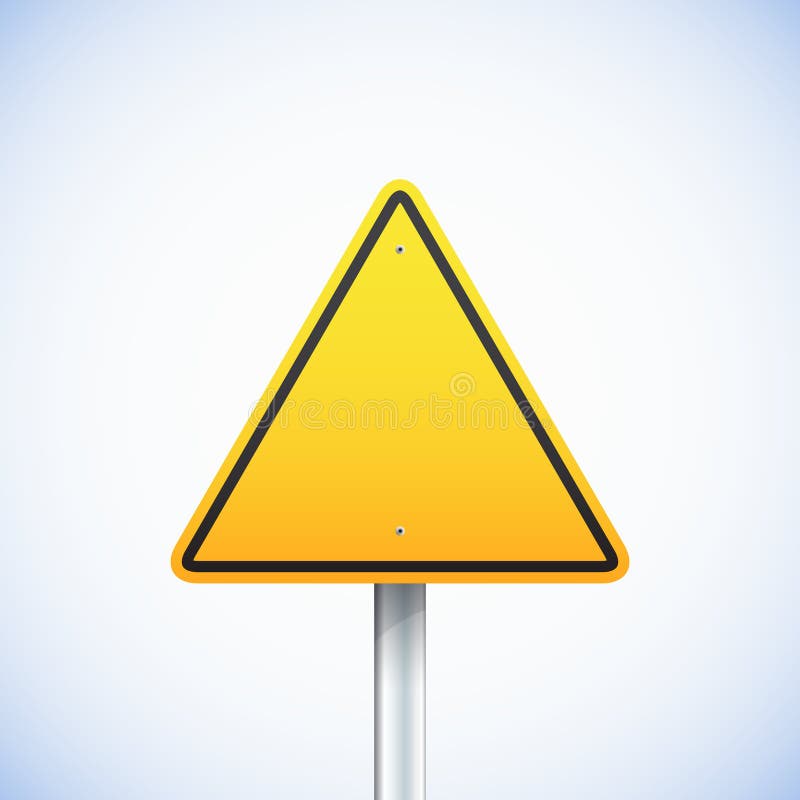 Triangle road sign stock vector. Illustration of disaster - 34009214