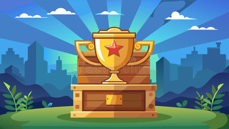 Empty Trophy Base stock illustration. Illustration of prize - 51880577