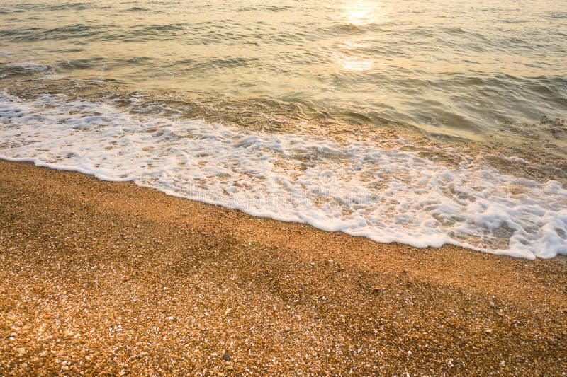 Empty Tropical Beach, and Clear Blue Water. Aerial View Stock Photo ...