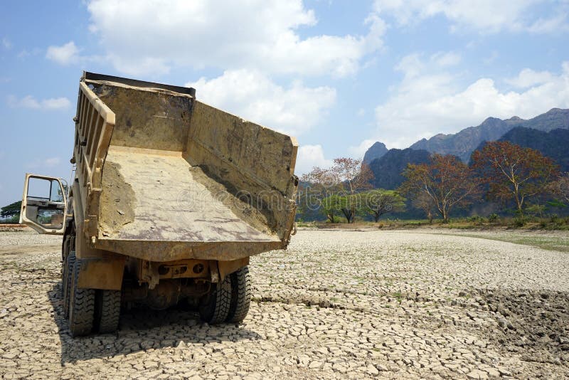 Empty Truck in the Road, in Poland. Lorry Transport Delivering Some ...