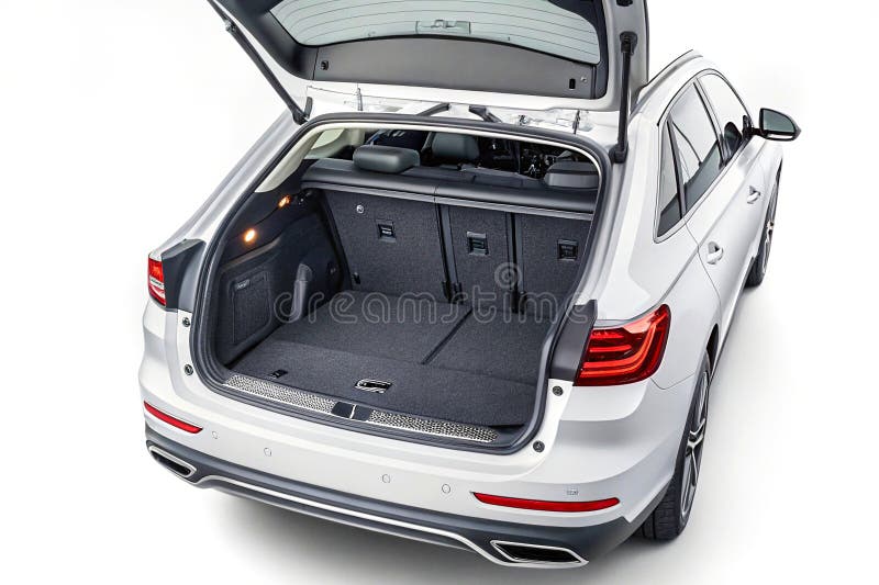 Empty Trunk of a Passenger Car, Ready for Loading, Driving and ...
