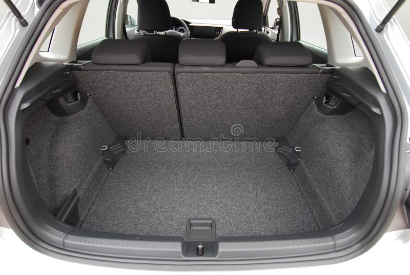 Empty Trunk of the Passenger Car Stock Photo - Image of shopping, tall ...