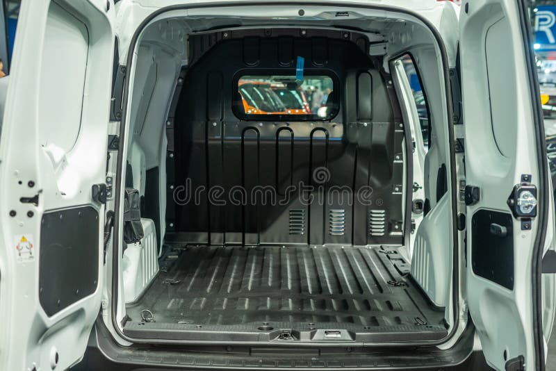 Empty trunk on a van stock photo. Image of fuel, cabin - 246887288