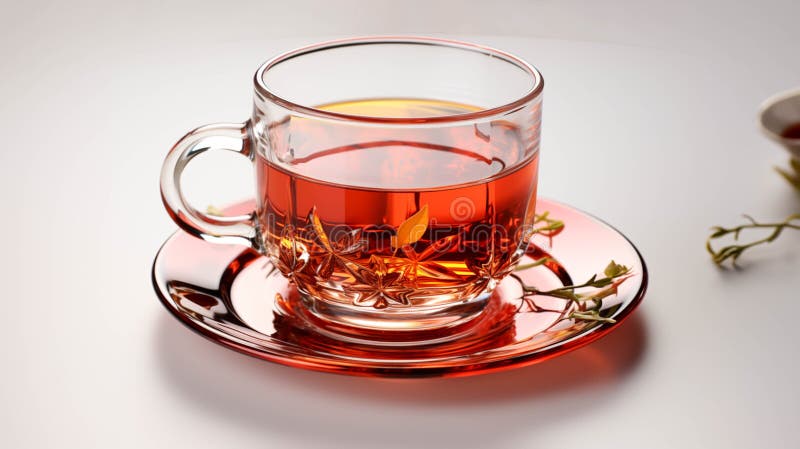 Empty Turkish Tea Glass on White Background Stock Image - Image of ...