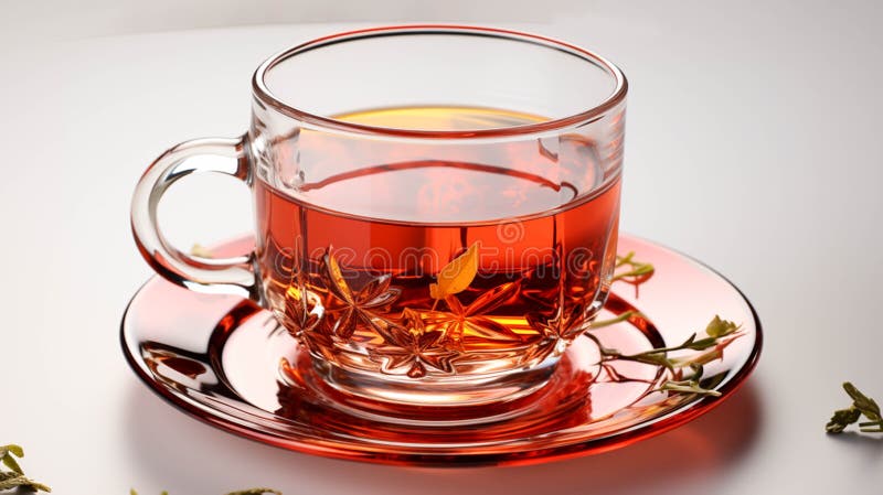 Empty Turkish Tea Glass on White Background Stock Photo - Image of ...
