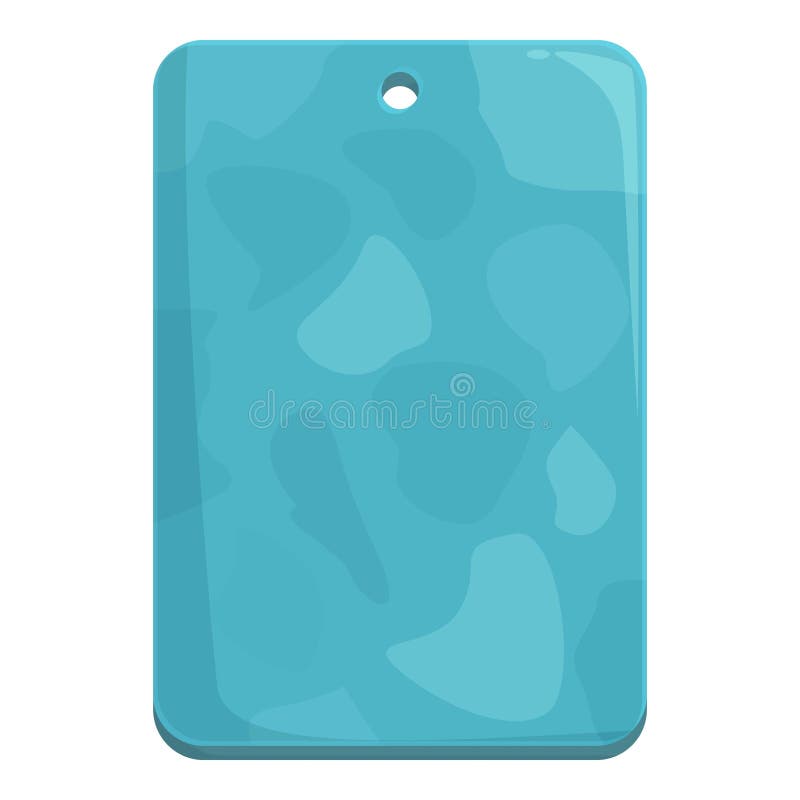 Empty Turquoise Stone Tablet with Irregular Shape Hanging from Hole ...