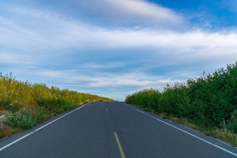 Empty two lane road stock photo. Image of summer, street - 125130528