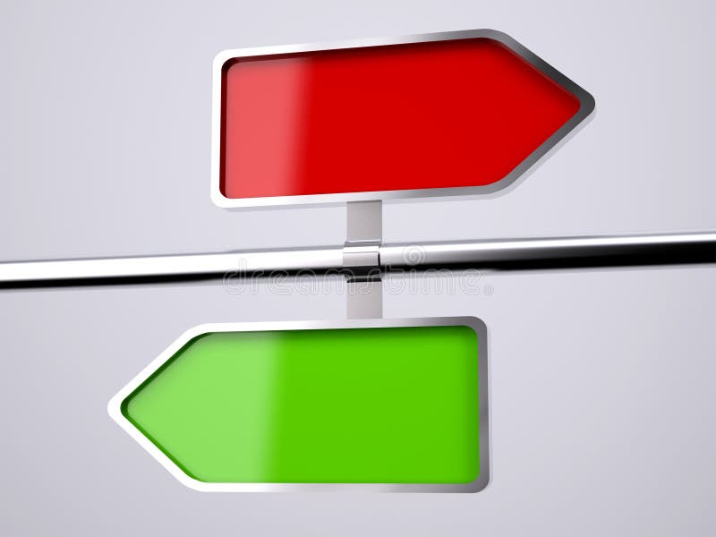 Blank Direction Sign Two Way Stock Illustrations – 625 Blank Direction ...