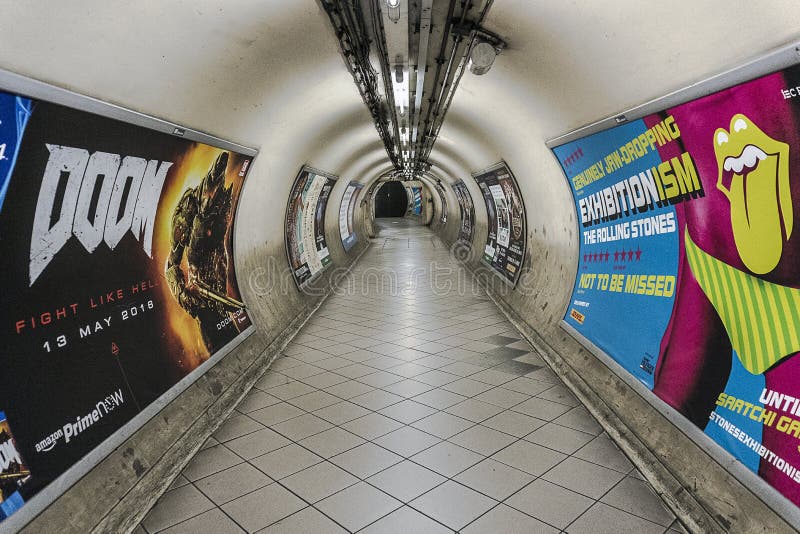Underground passage editorial stock image. Image of buildings - 71642839