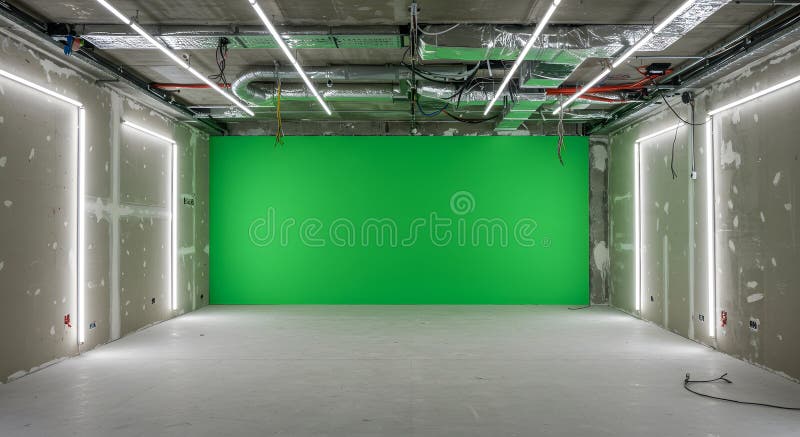 Green Screen Studio Under Construction: a Modern Film Production Space ...