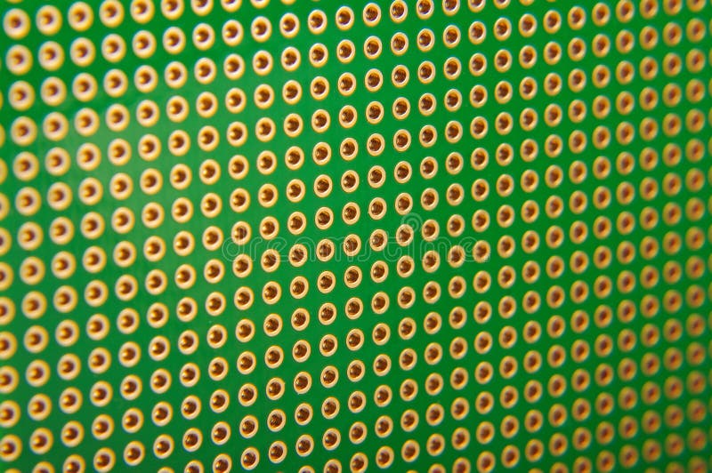 Empty Universal PCB for Prototyping Stock Photo - Image of digital ...