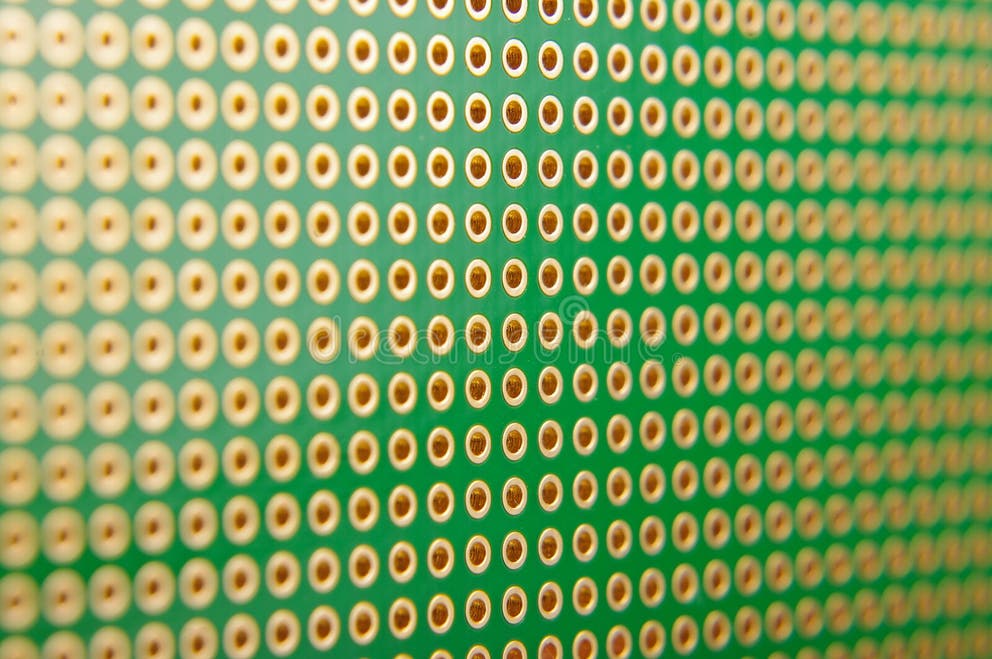 Empty Universal PCB for Prototyping Stock Photo - Image of circuit ...