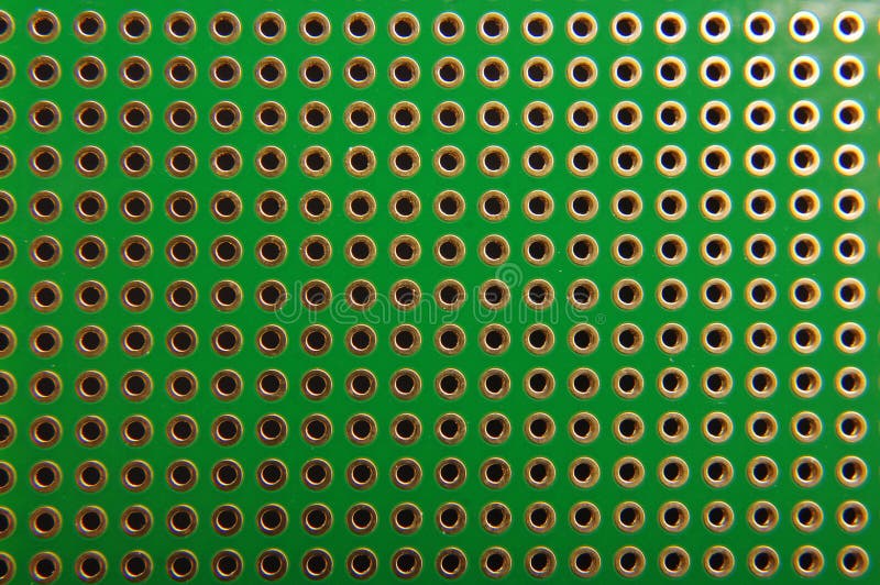 Empty Universal PCB For Prototyping Stock Photo - Image of card ...