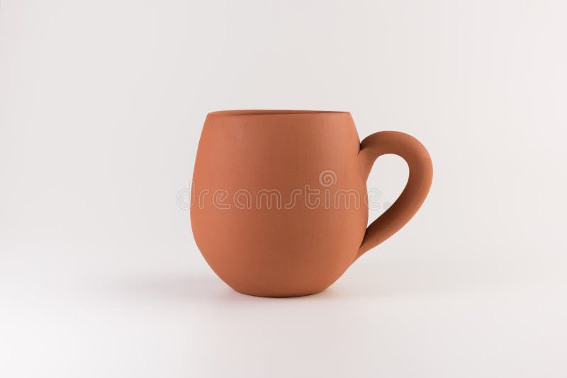 Old unpainted clay pot stock image. Image of potter - 222390223